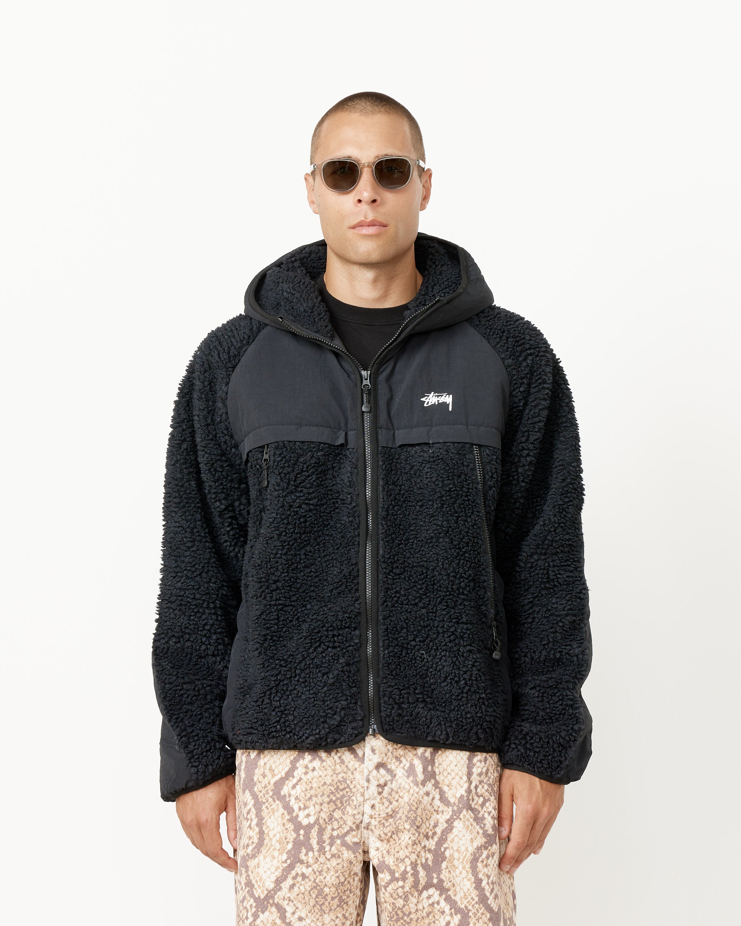 Sherpa Paneled Hooded Jacket Sherpa Paneled Hooded Jacket