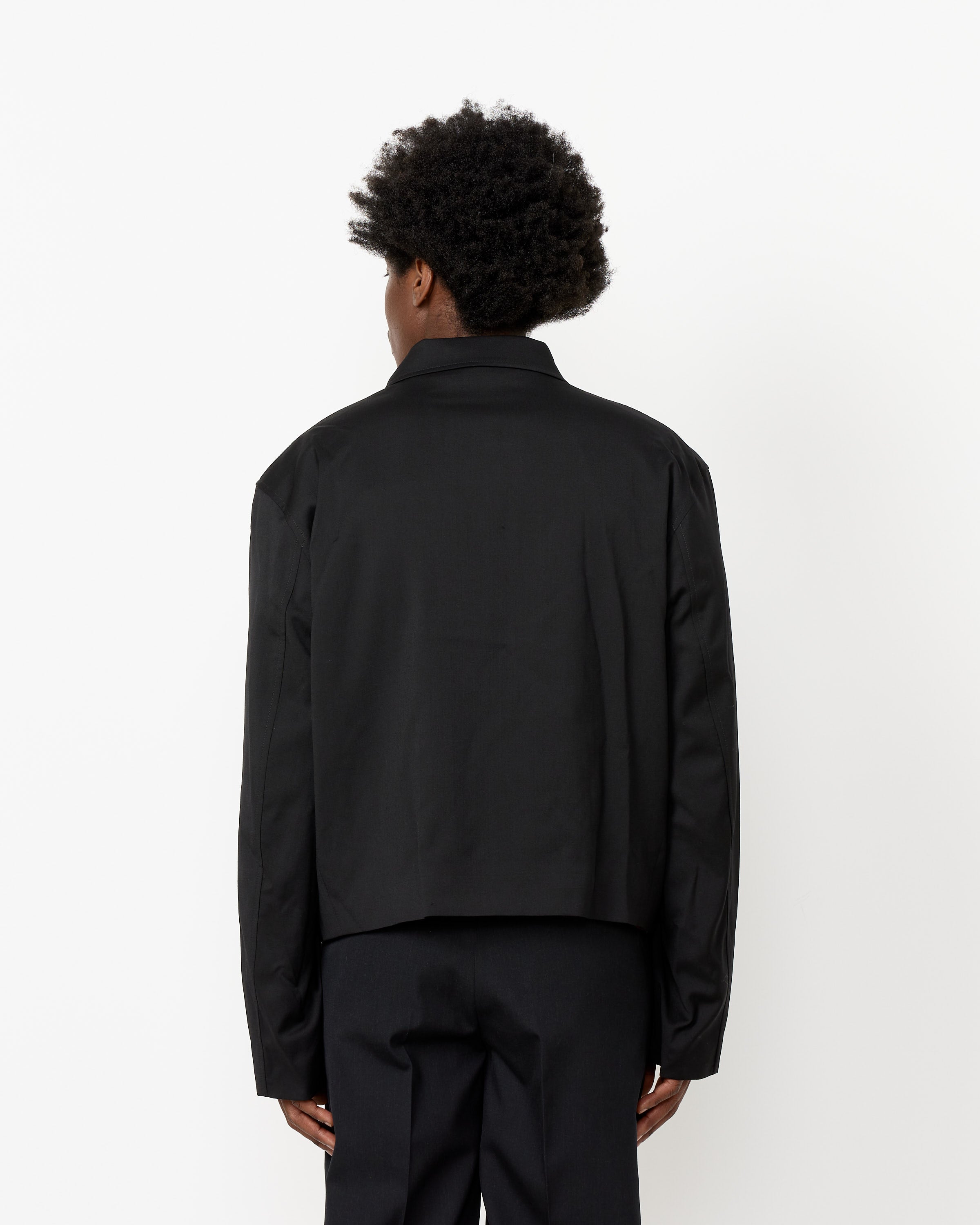 Mini Jacket in Black Worsted Wool – Mohawk General Store