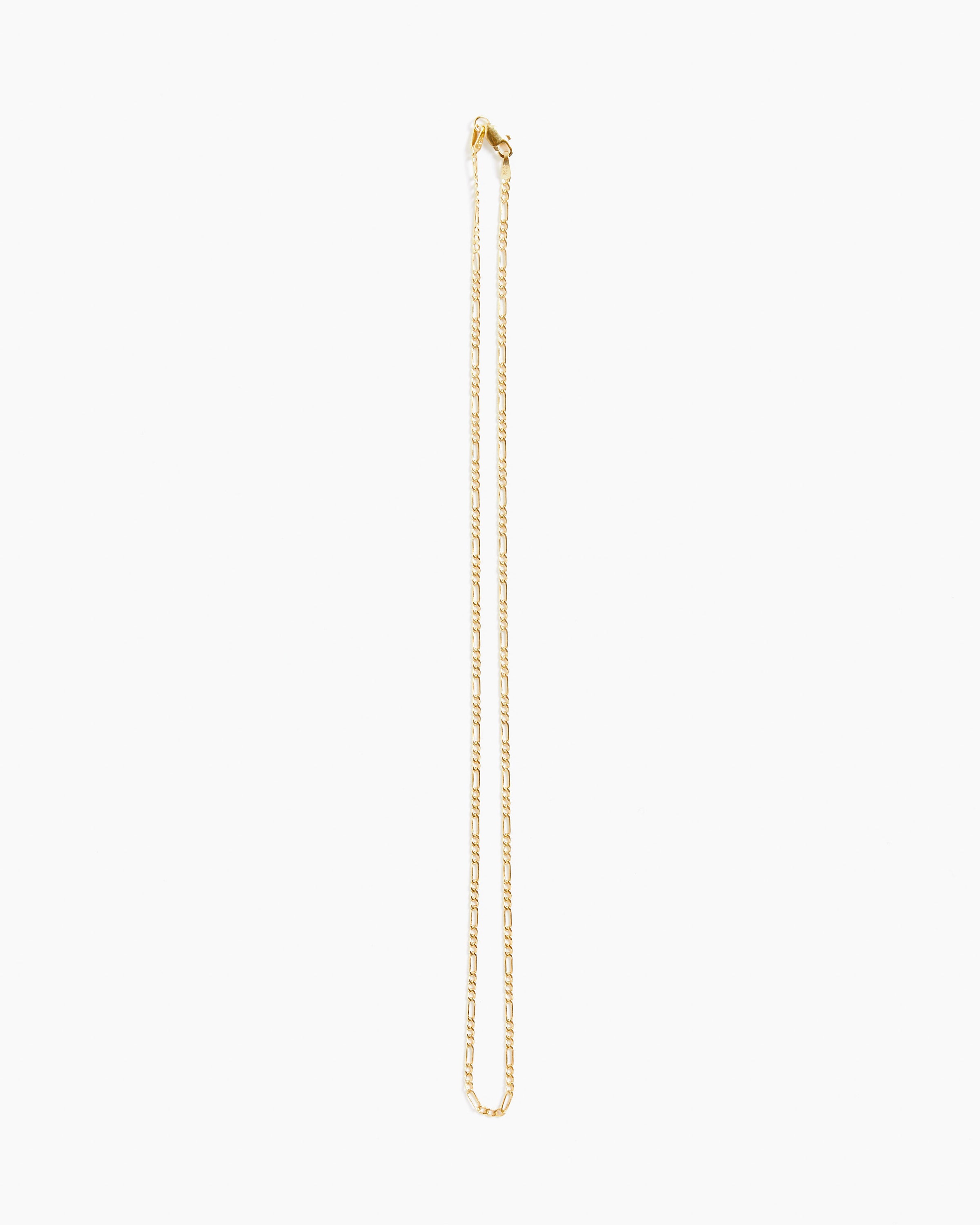 Figaro Chain Necklace in 14k Gold – Mohawk General Store