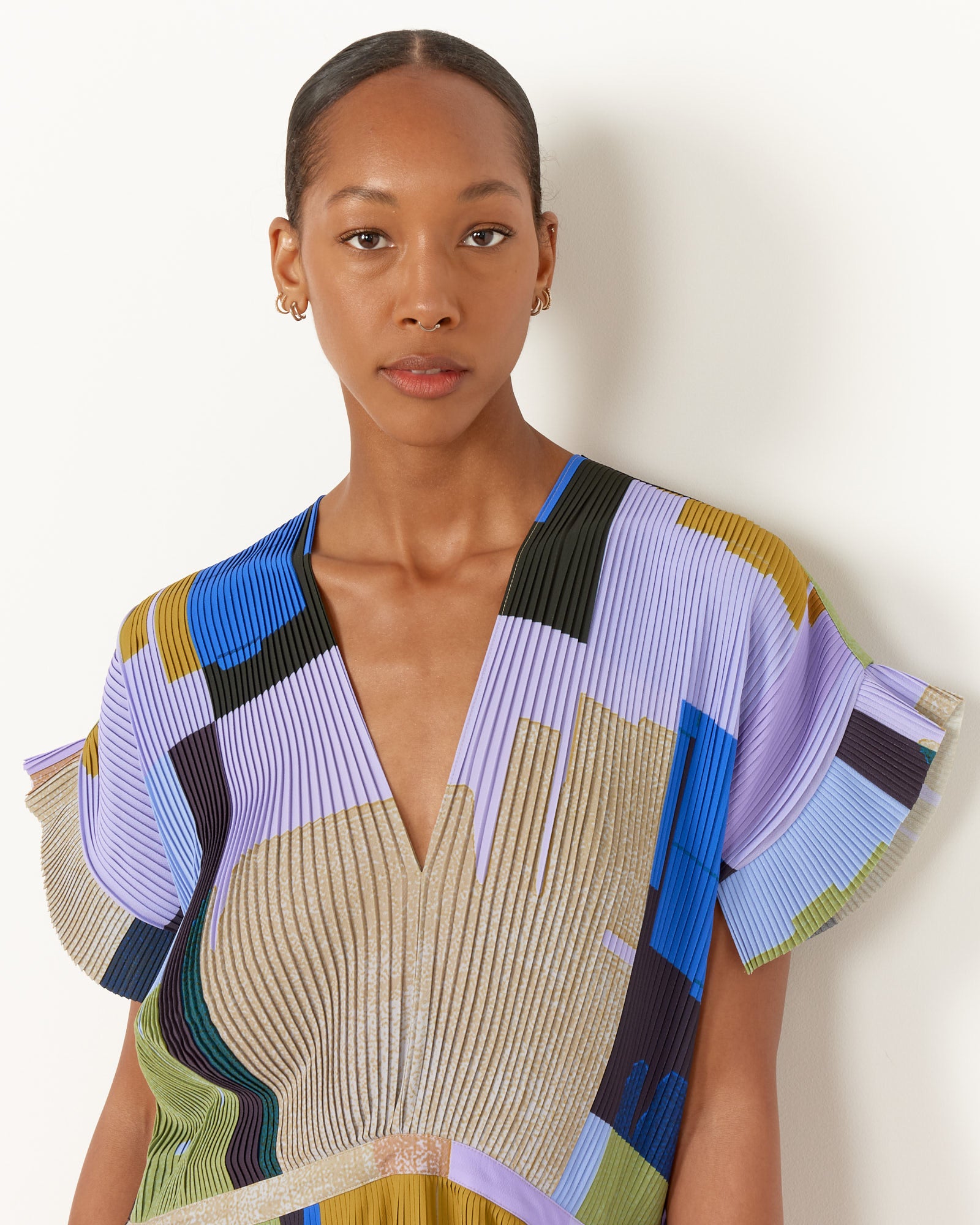 Transit Plisse Dress in Boxes Overlap – Mohawk General Store