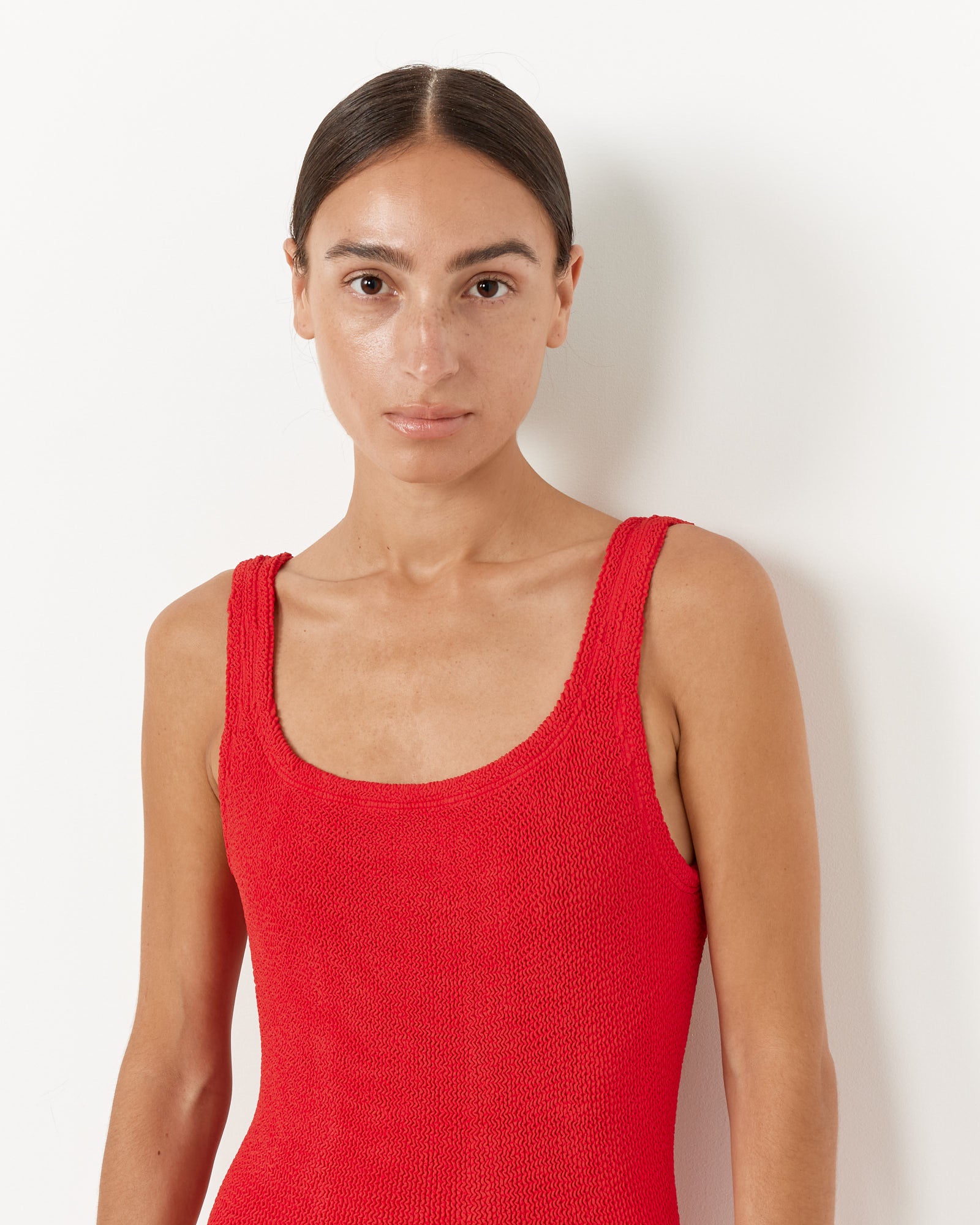 Square Neck Swimsuit in Red – Mohawk General Store