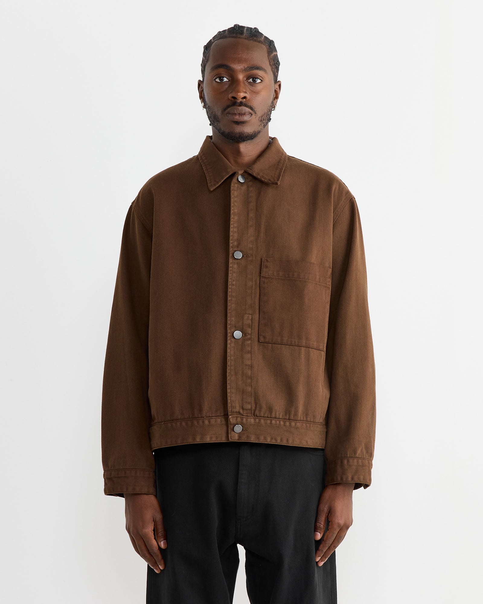 Lang Jacket in Cotton Twill Cacao - Great Gifts Club