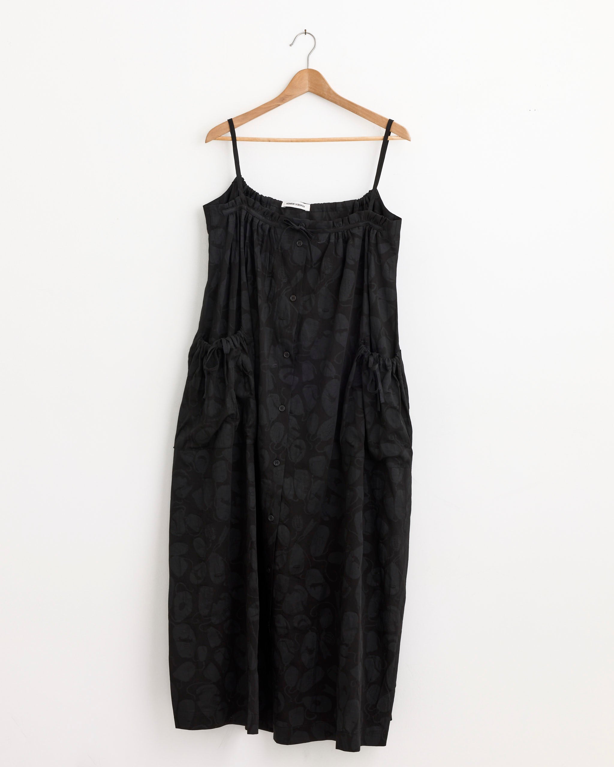 Rooster Dress in Black Amulets