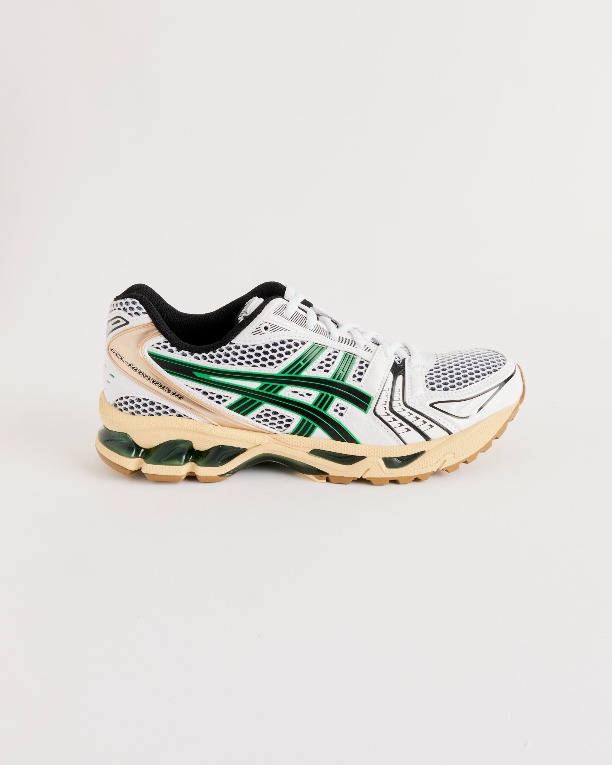 Gel Kayano 14 in White/Hinoki Beige
