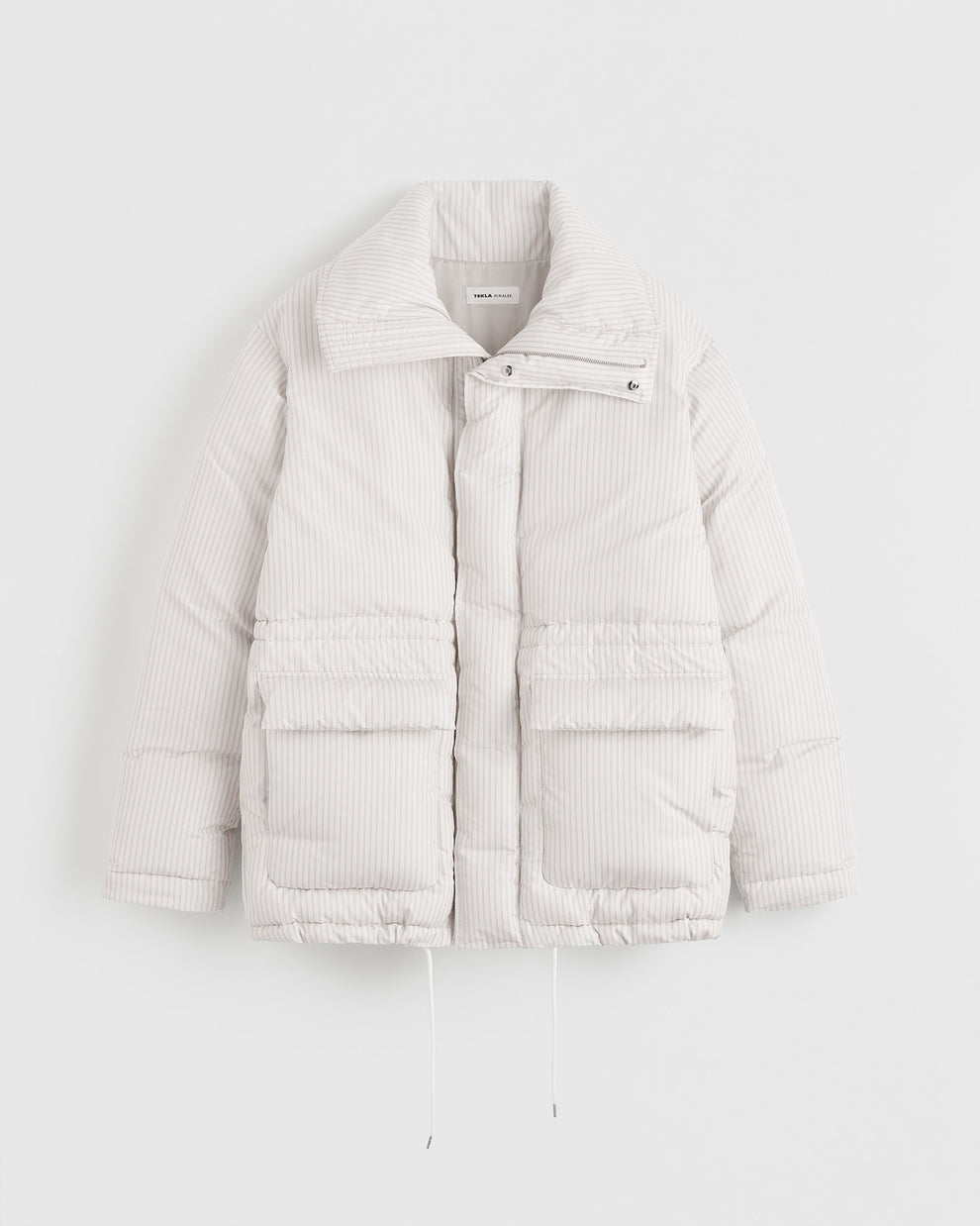 Stripe Down Jacket in Snow Stripes